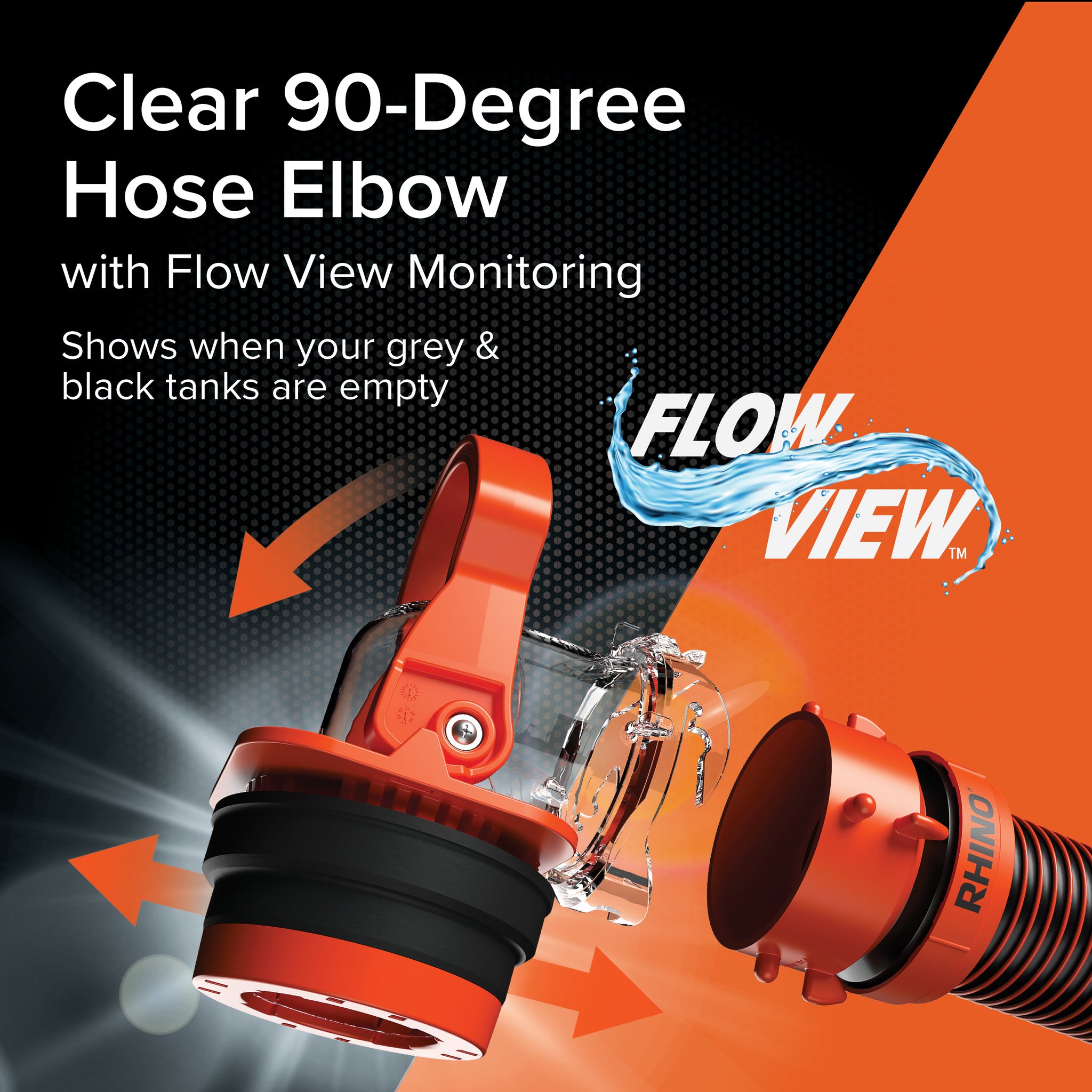 Rhino RV Sewer Adapter PRO (E/F)