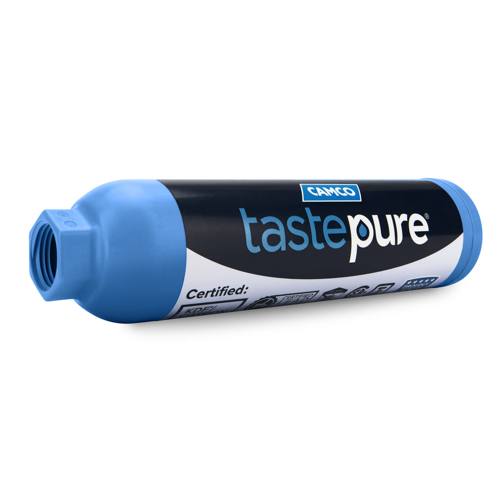 TastePURE Water Filter w/Flexible Hose Protector for RVs and Boats